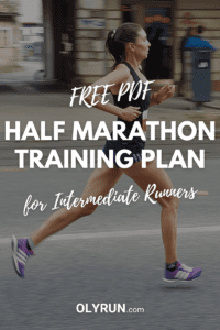 Intermediate Half Marathon Training Plan [FREE PDF]